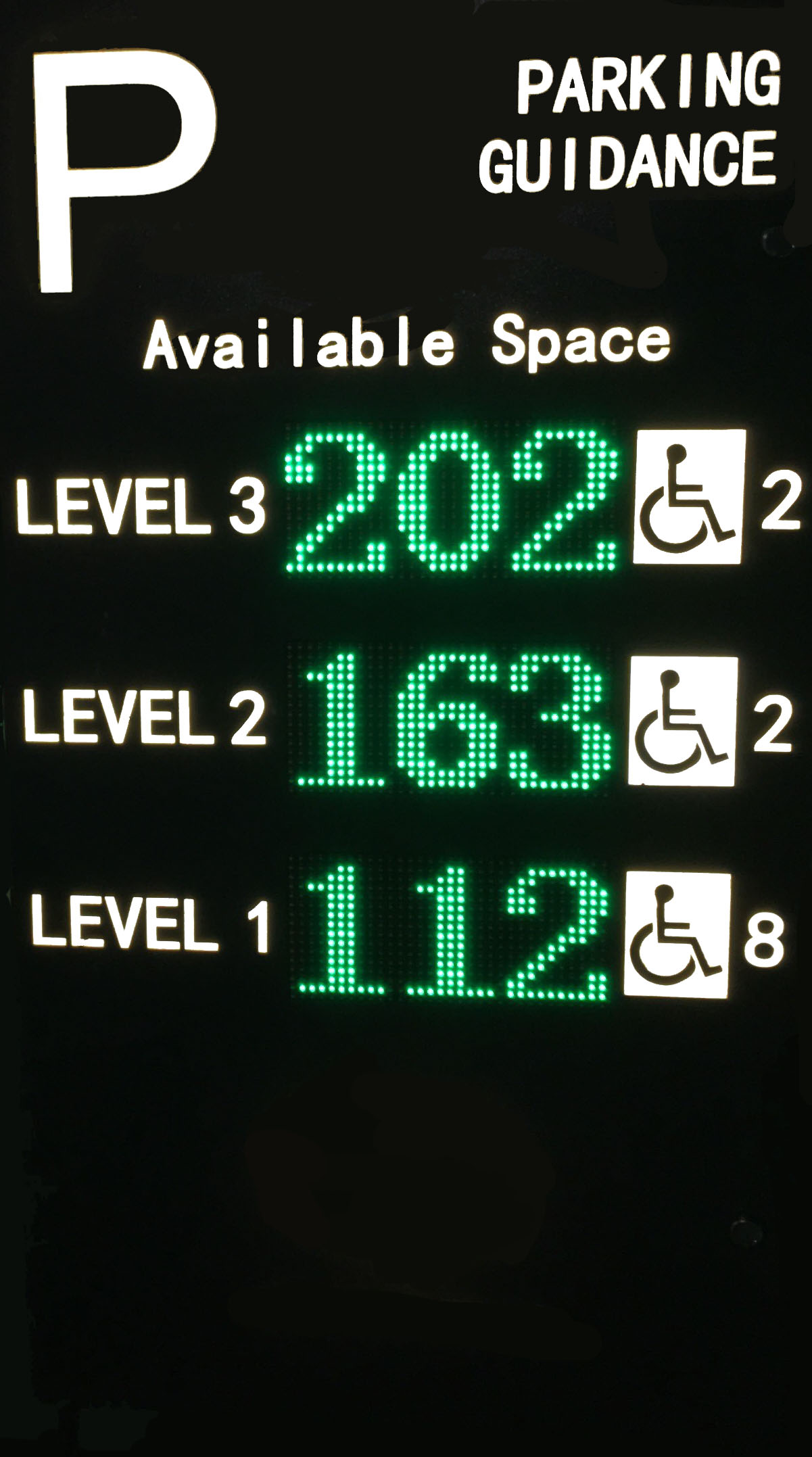 Keytop Entrance Count Sign | Kyosis Parking Technologies